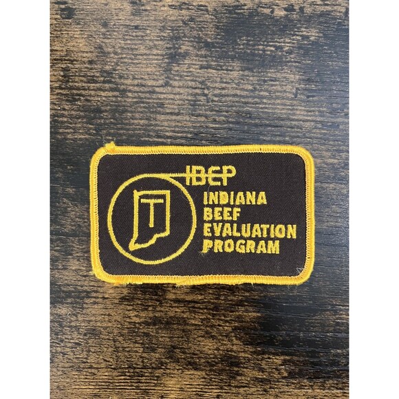 Other | Vintage Indiana Beef Evaluation Program Patch Brown Gold Cloth ...